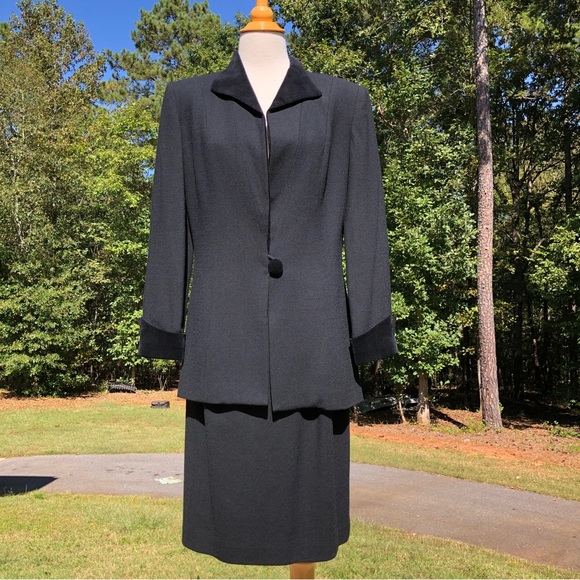 Vintage | Skirts | Vintage Harrison Kent Wool Suit Set | Poshmark